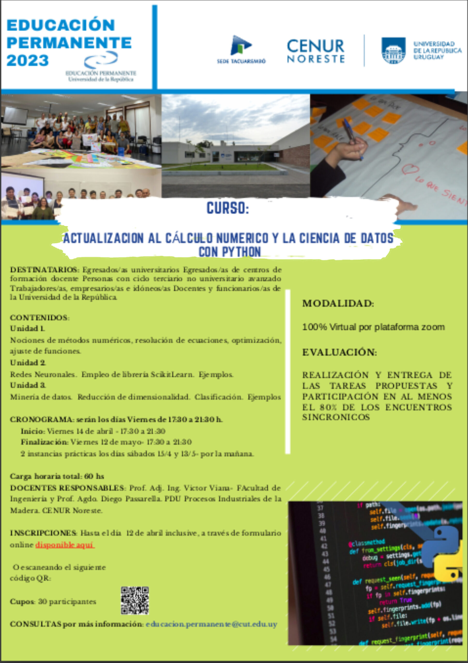 Curso de Educación Permanente: Actualización en ciencias de datos con ...